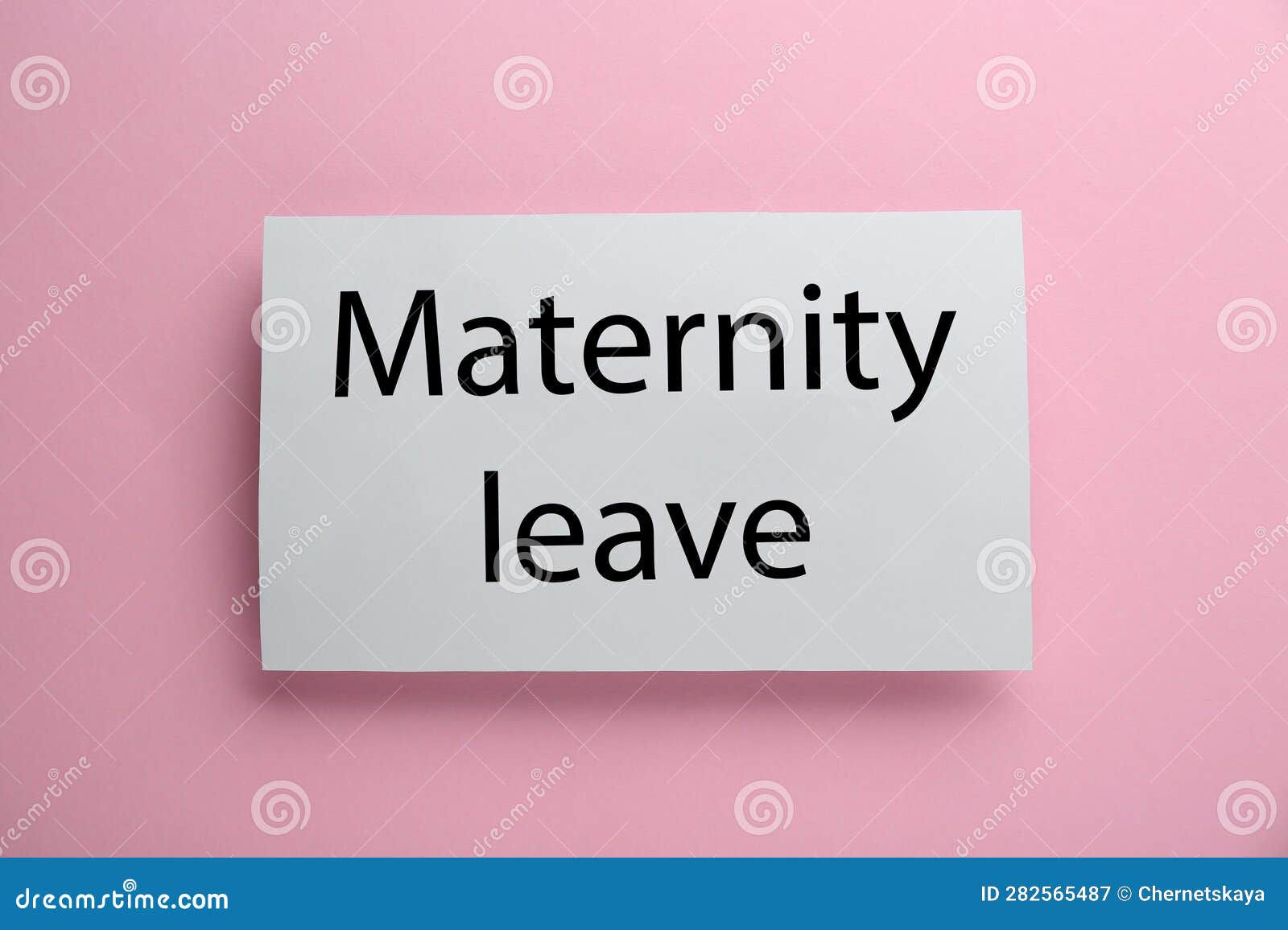 Note with Text Maternity Leave on Pink, Top View Stock Image - Image of ...