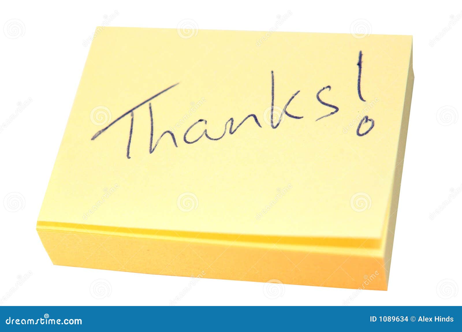 Note of thanks stock photo. Image of writing, acknowledge - 1089634