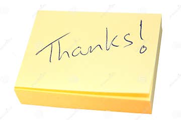 Note of thanks stock photo. Image of writing, acknowledge - 1089634