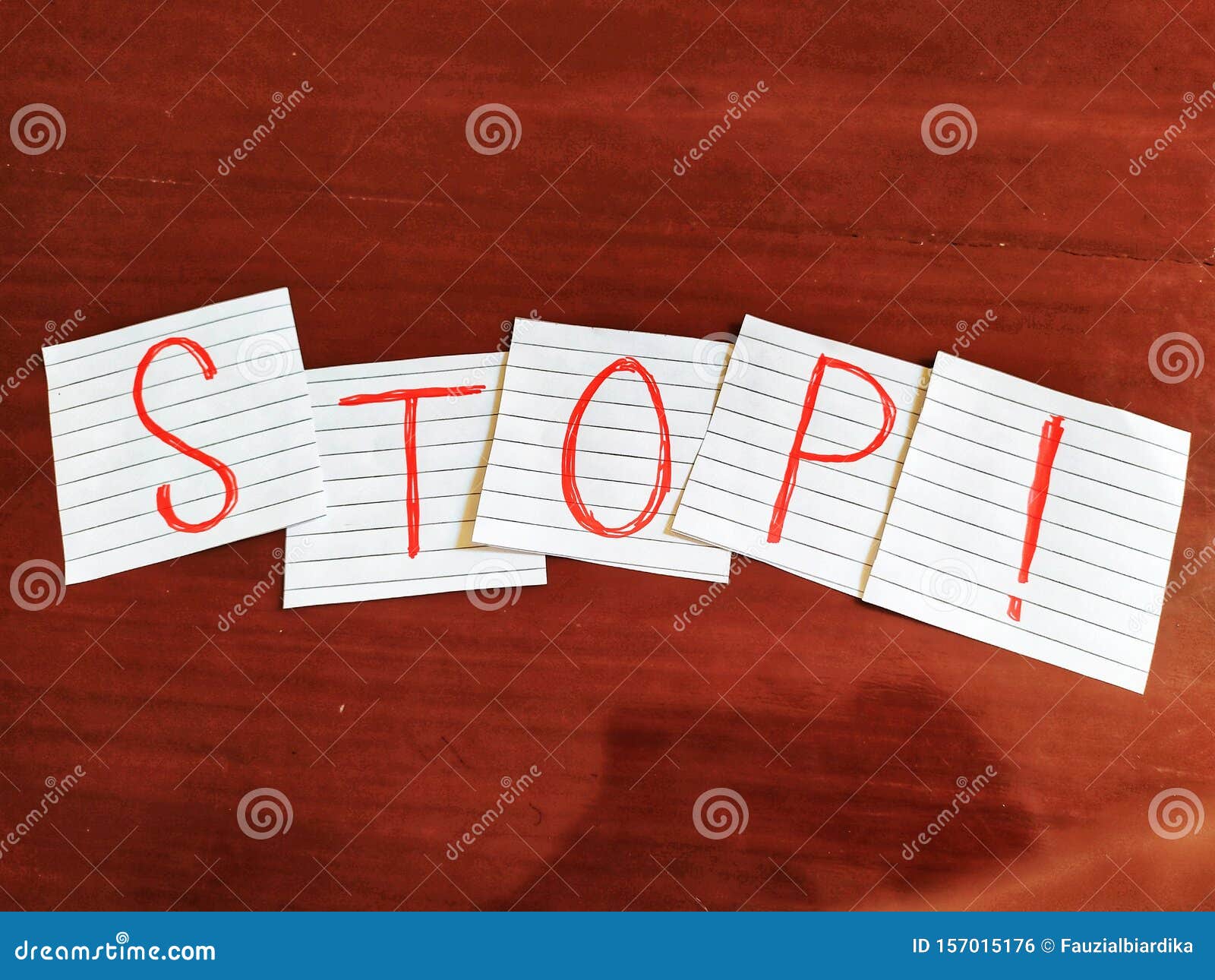 A Note Writing, Caption, Inscription Stop Attention Reminder or Advice ...