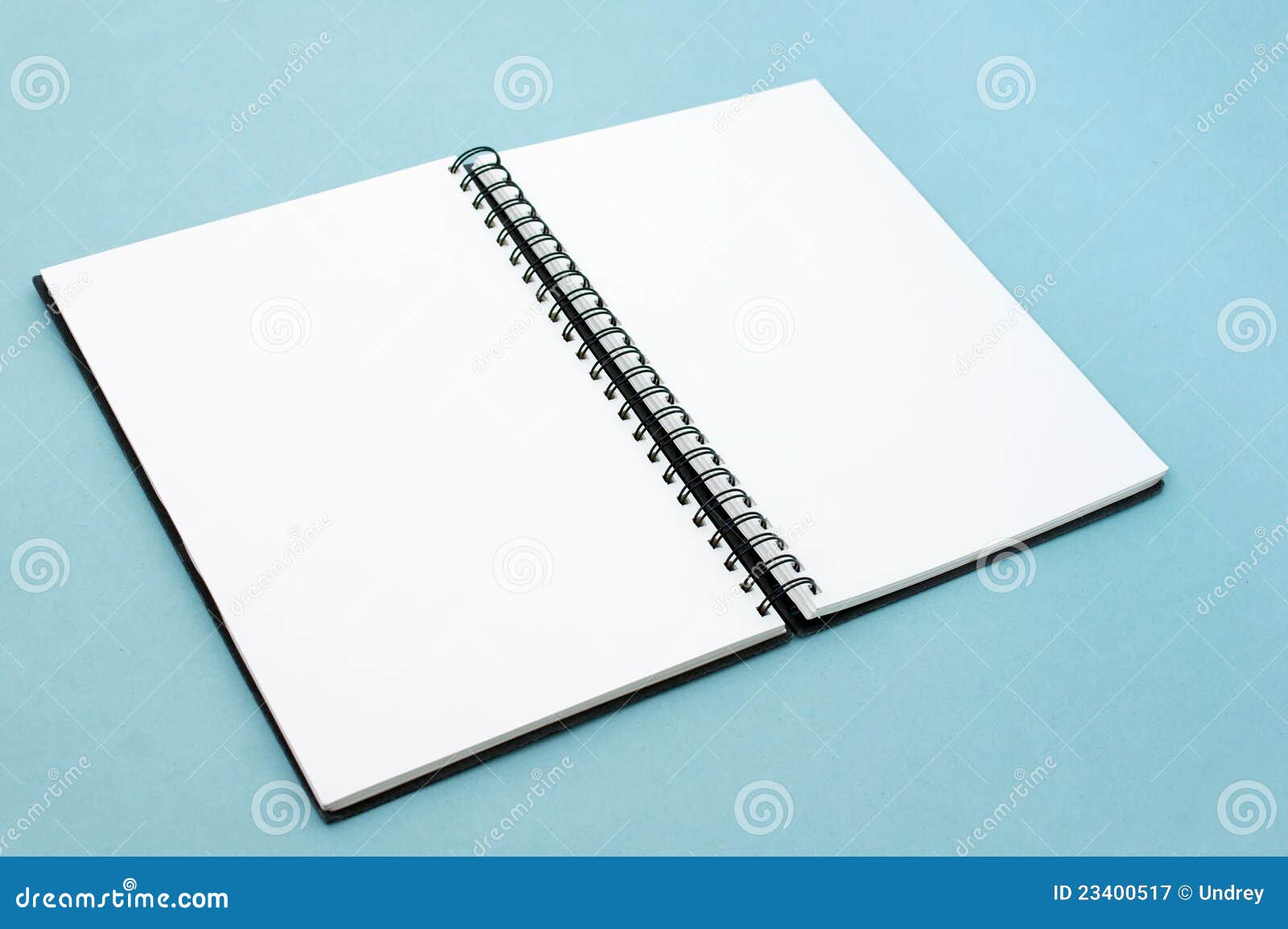 Notebook stock image. Image of side, white, paper, view - 23400517