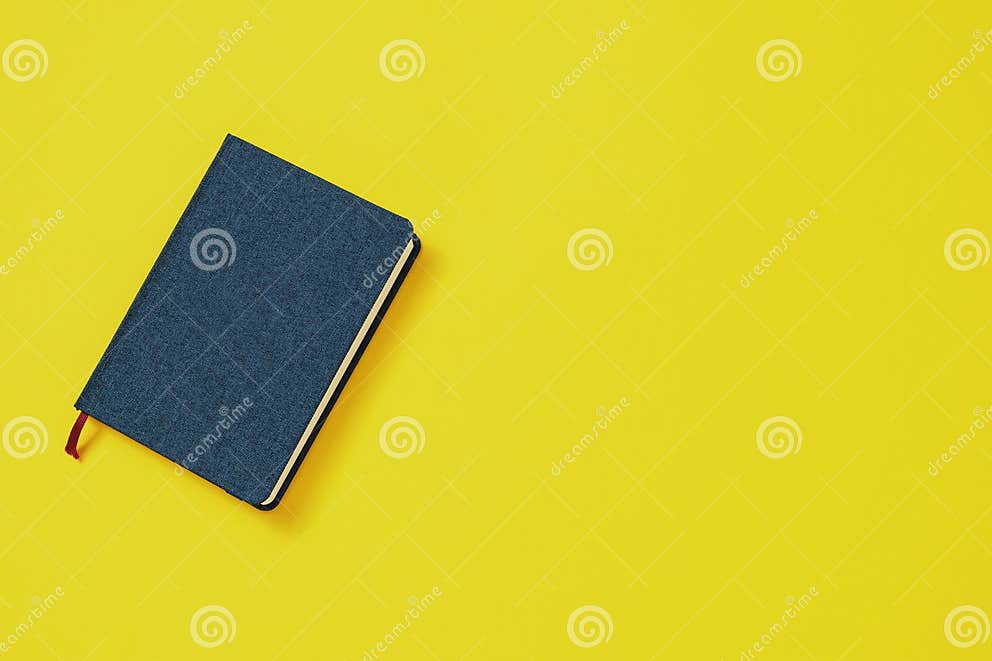 Compact Notebook with Fabric Cover Stock Photo - Image of writing ...
