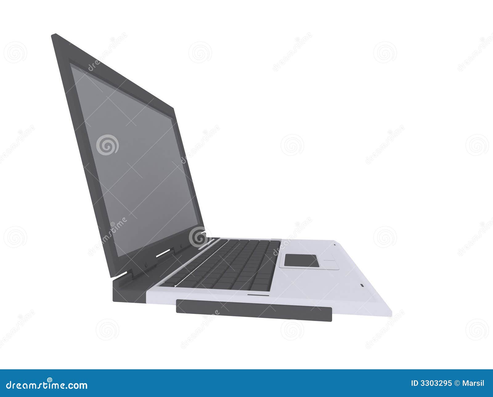 Notebook stock illustration. Illustration of computer - 3303295