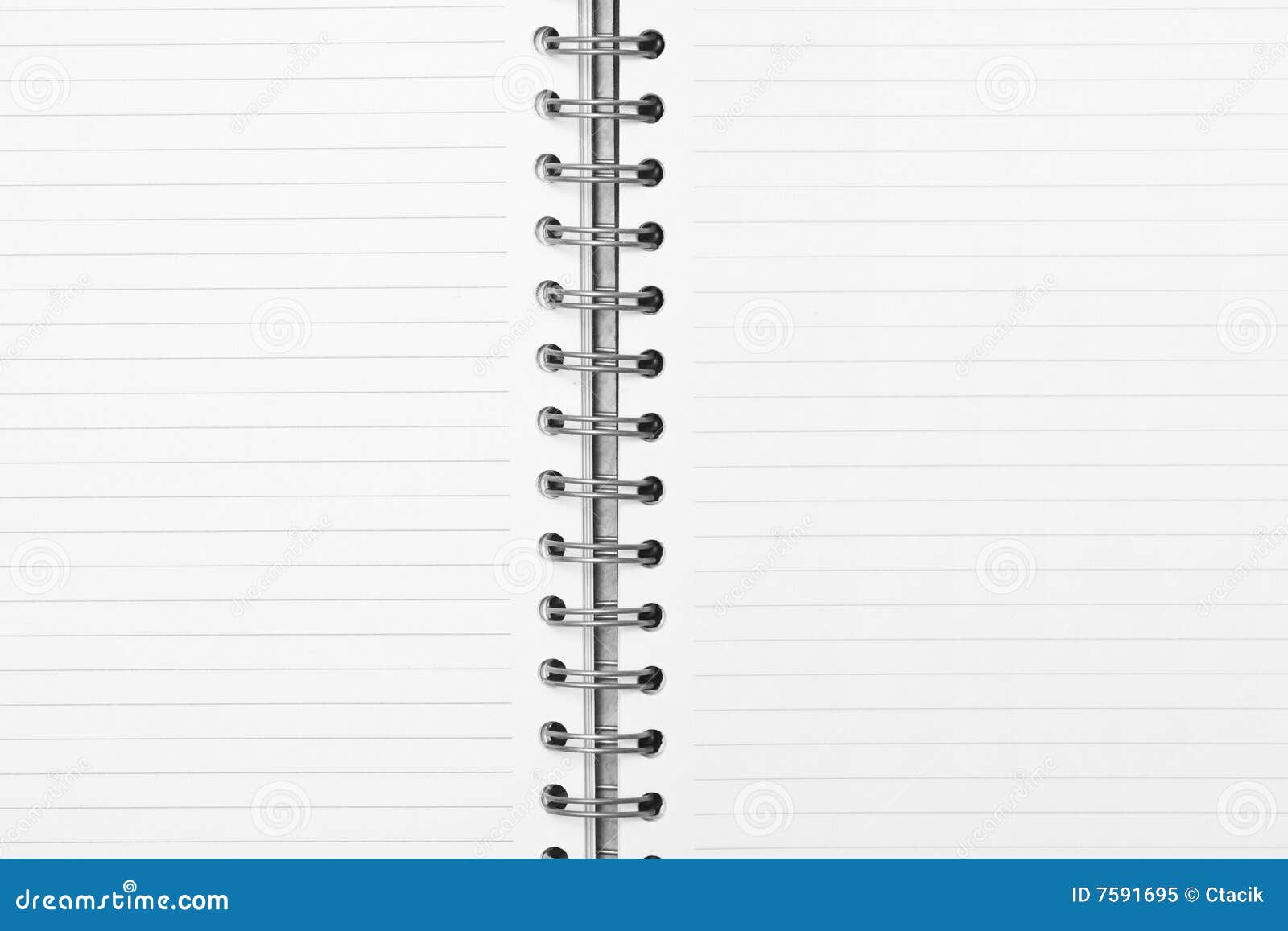 Notebook stock image. Image of stationery, spiral, copybook - 7591695