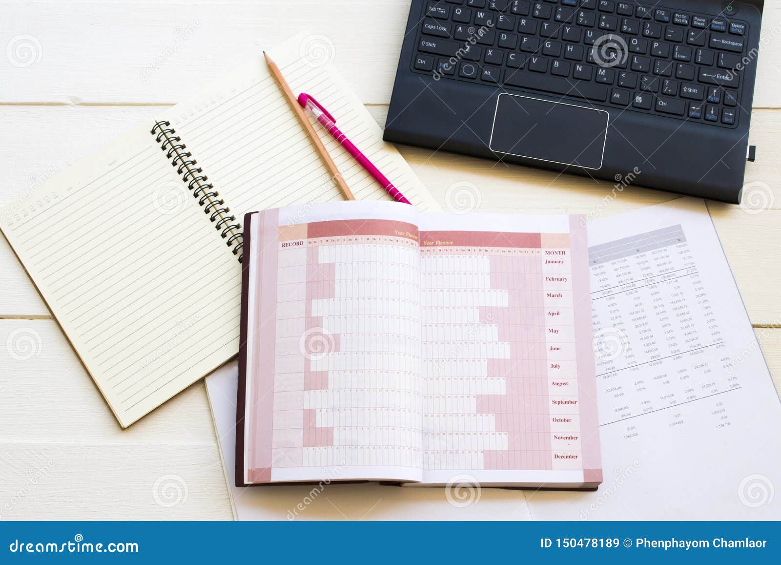 Notebook Account Planner ,computer and Financial Statement for Business ...