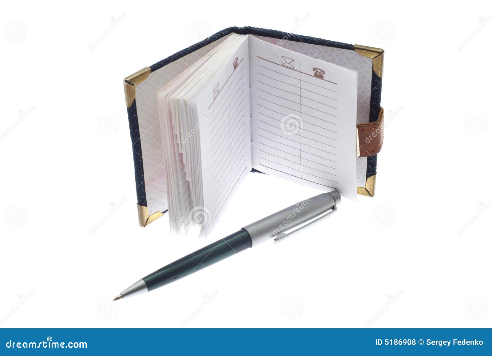 Notebook and ball pen stock photo. Image of book, notebook - 5186908
