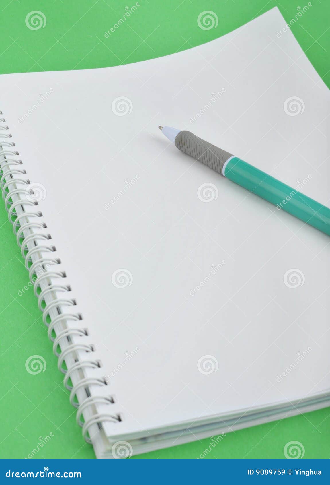 Notebook and ball pen stock image. Image of organizer - 9089759