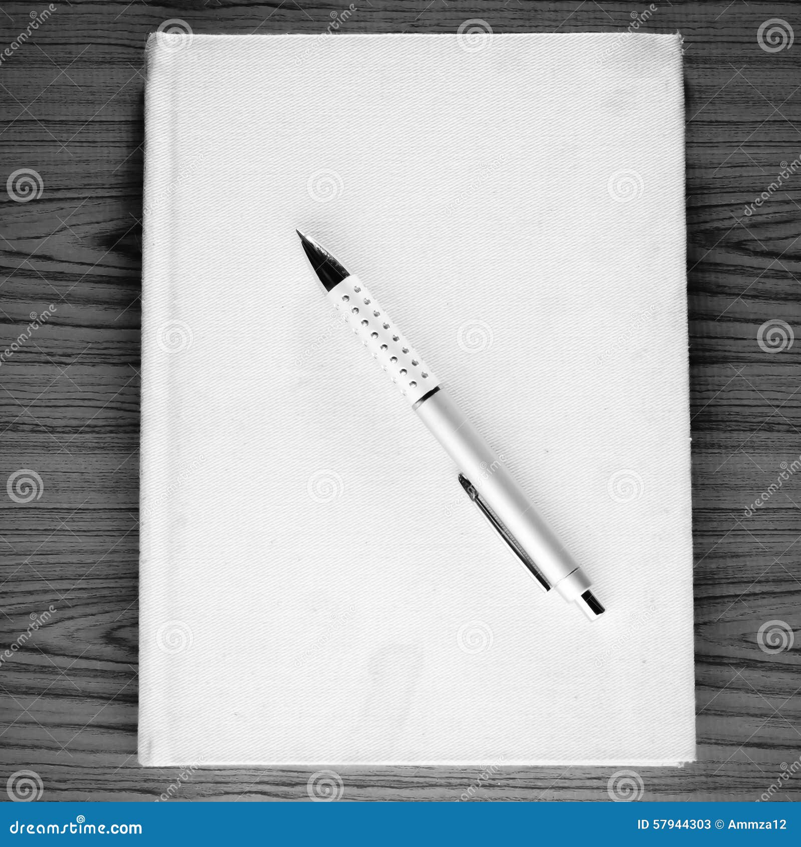 Notebook Black and White Color Tone Style Stock Image - Image of list ...