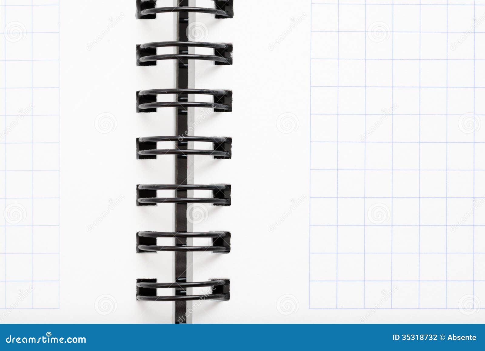 Notebook with black wire stock photo. Image of household - 35318732