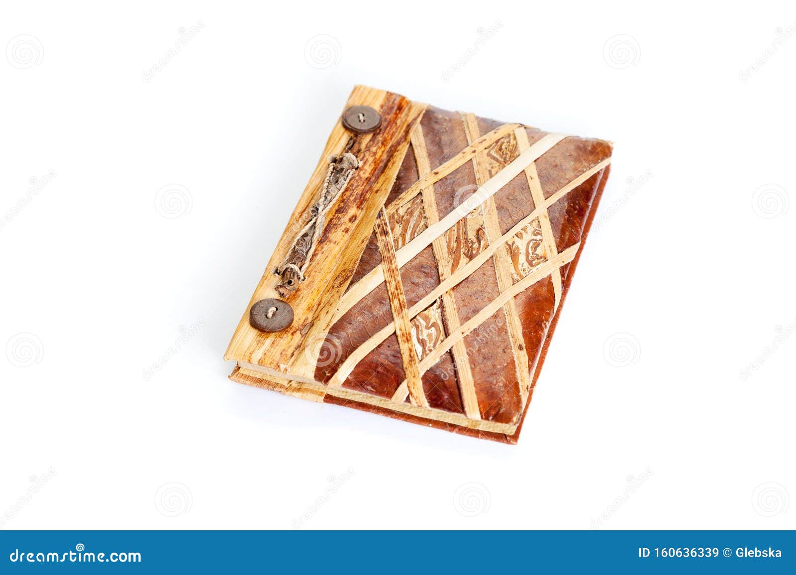 Notebook in Ethnic Style on White Background Stock Image - Image of ...