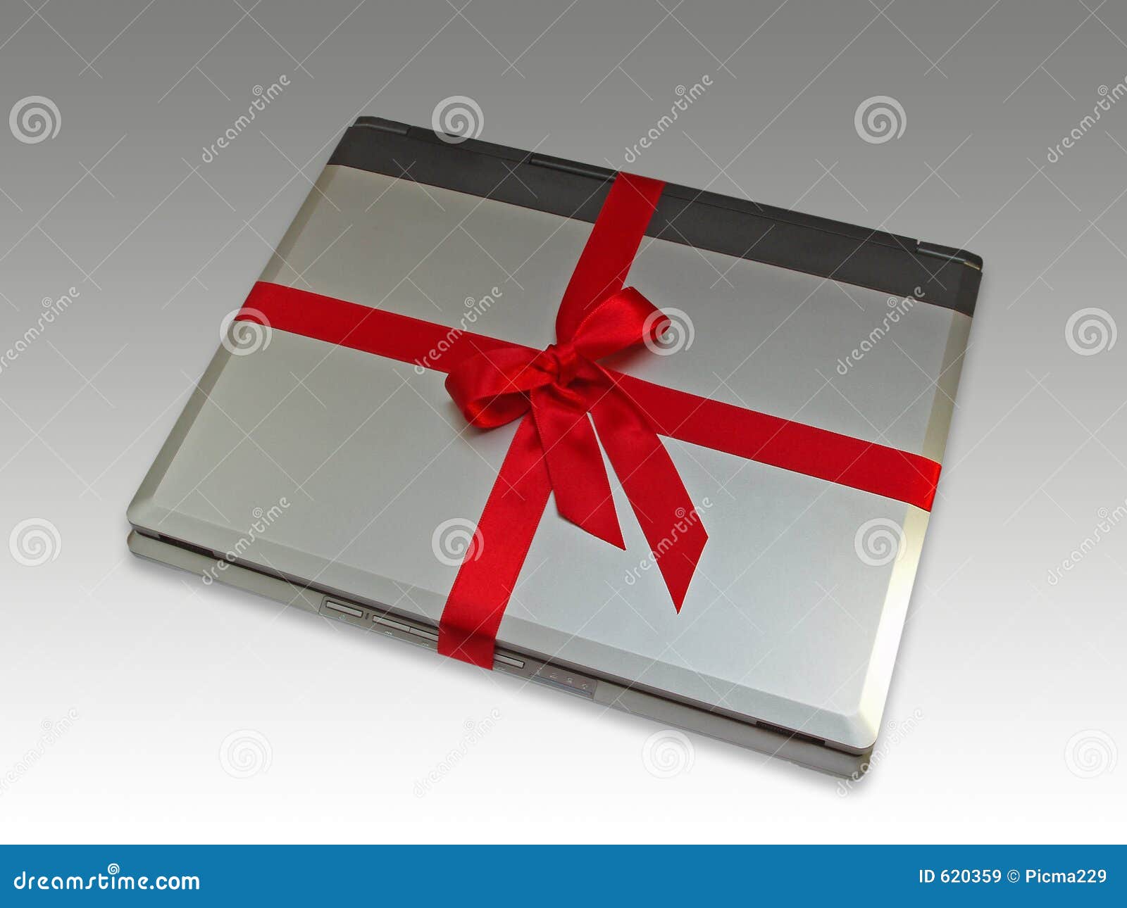Notebook with bow stock image. Image of brain, present - 620359