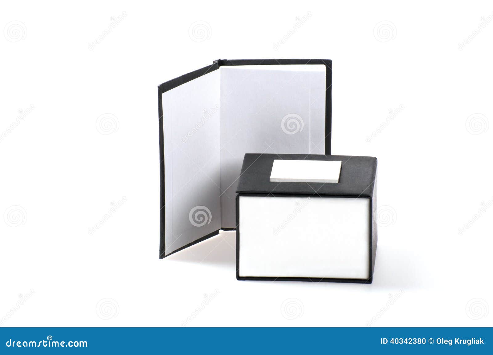 Notebook and box stock photo. Image of isolated, cardboard - 40342380