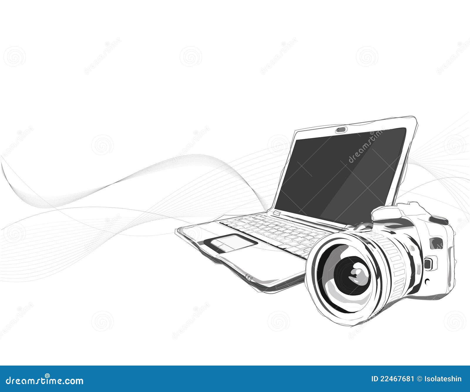 Camera. Vector Drawing | CartoonDealer.com #57350130