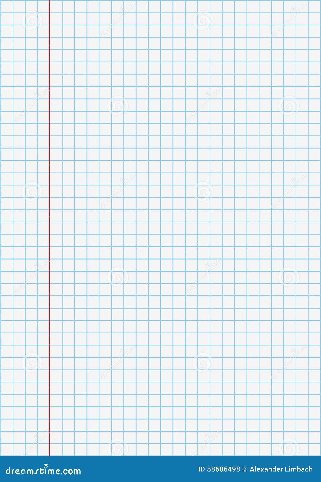 Notebook Checked Paper stock vector. Illustration of page - 58686498