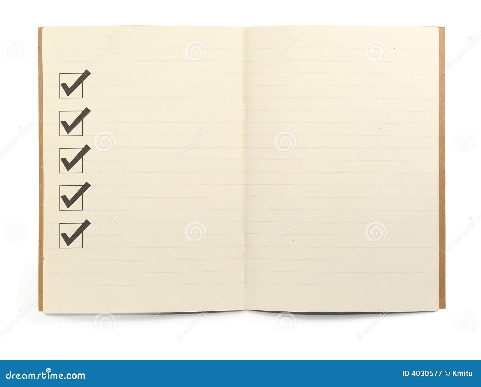 Notebook With Checklist Royalty-Free Stock Photography | CartoonDealer ...