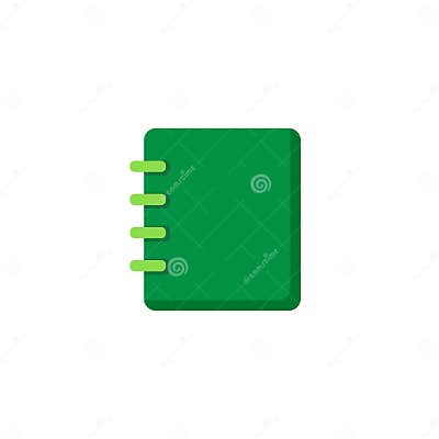 Notebook Clipart. Notebook Colorful Flat Icon Stock Vector ...