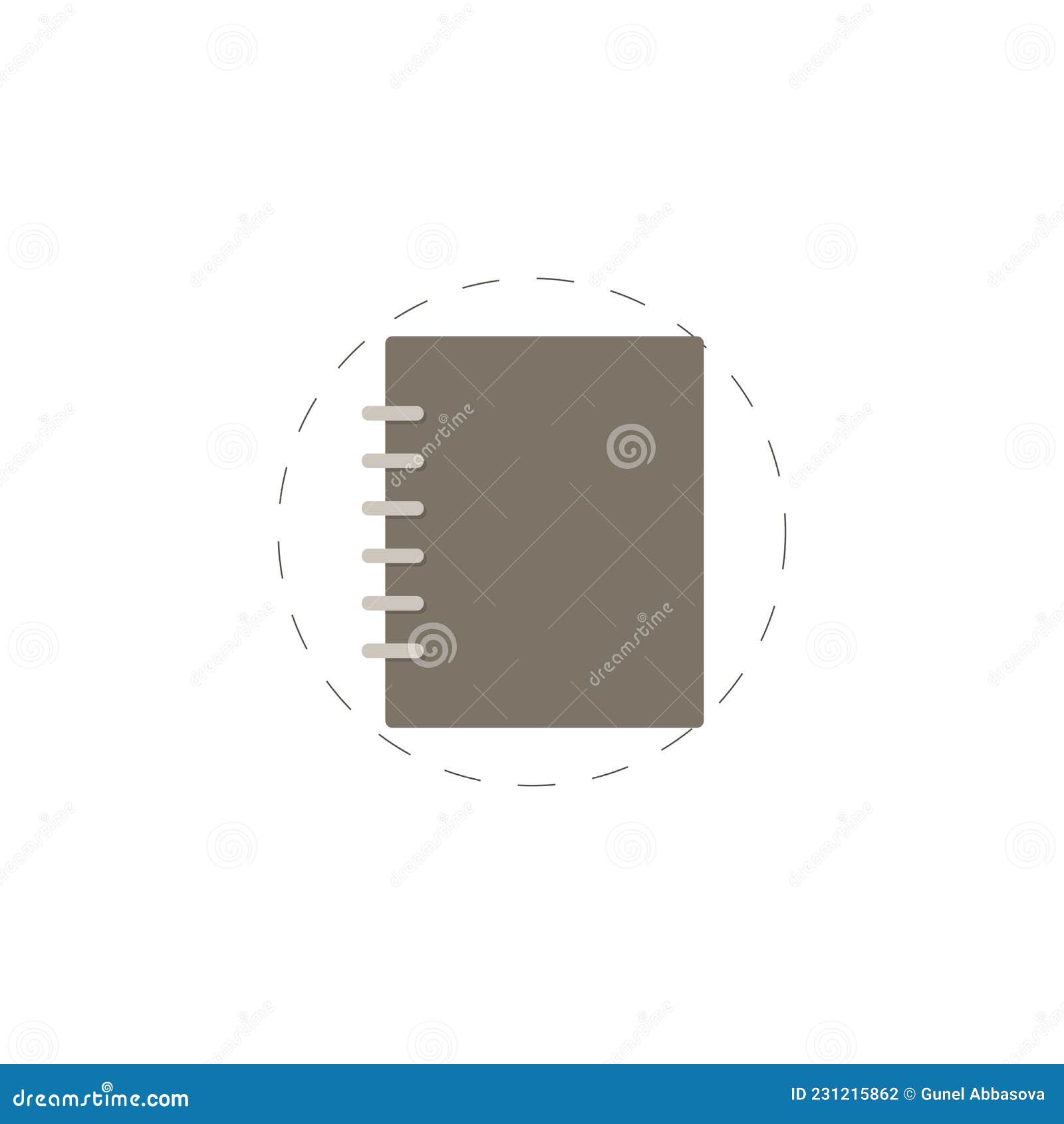 Notebook Clipart. Notebook Colorful Flat Icon Stock Vector ...