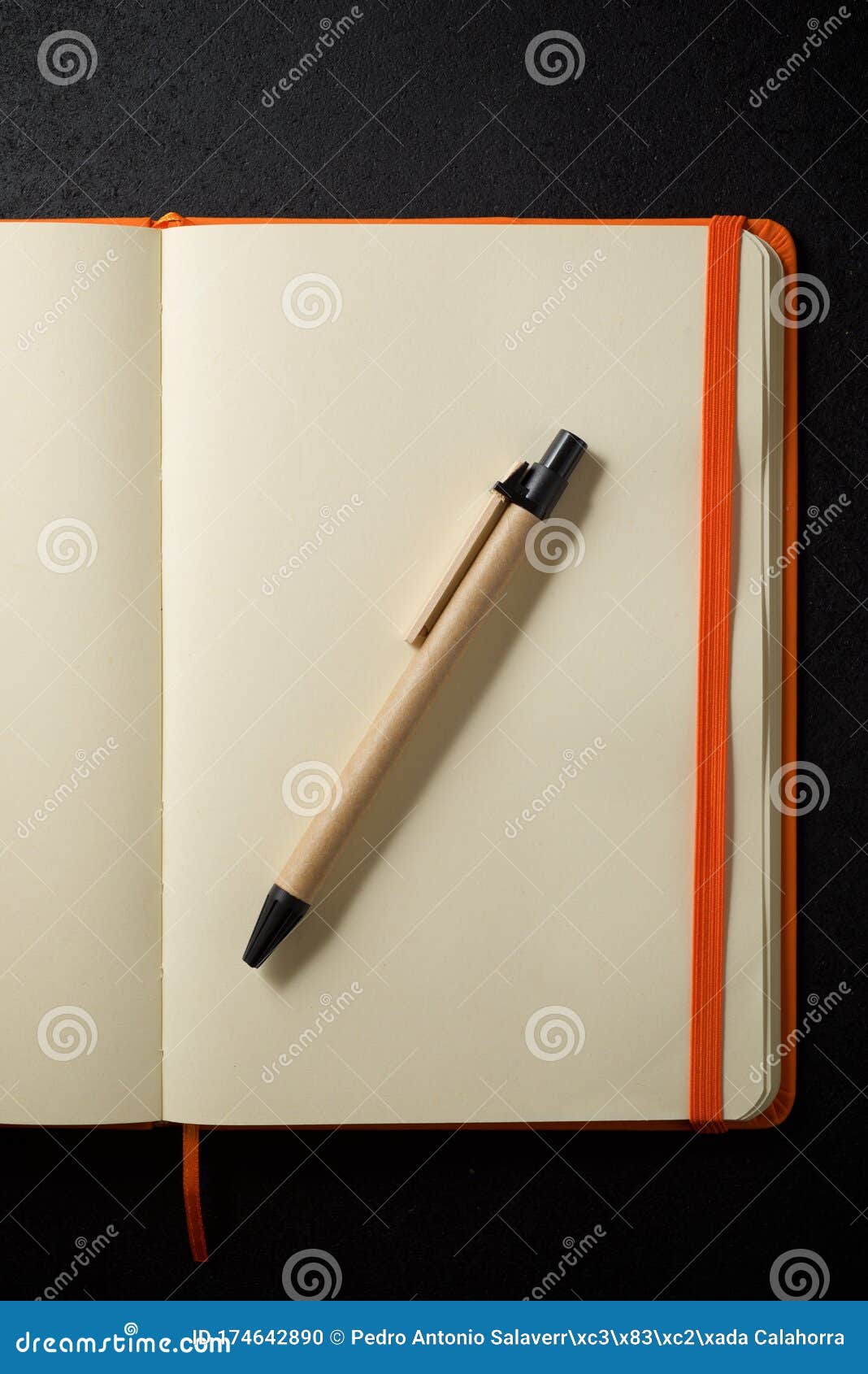 Notebook close up stock photo. Image of ballpoint, concept - 174642890