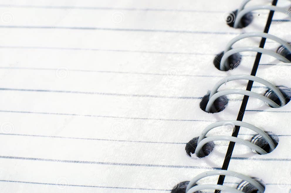 Notebook closeup stock photo. Image of empty, notepaper - 23164476