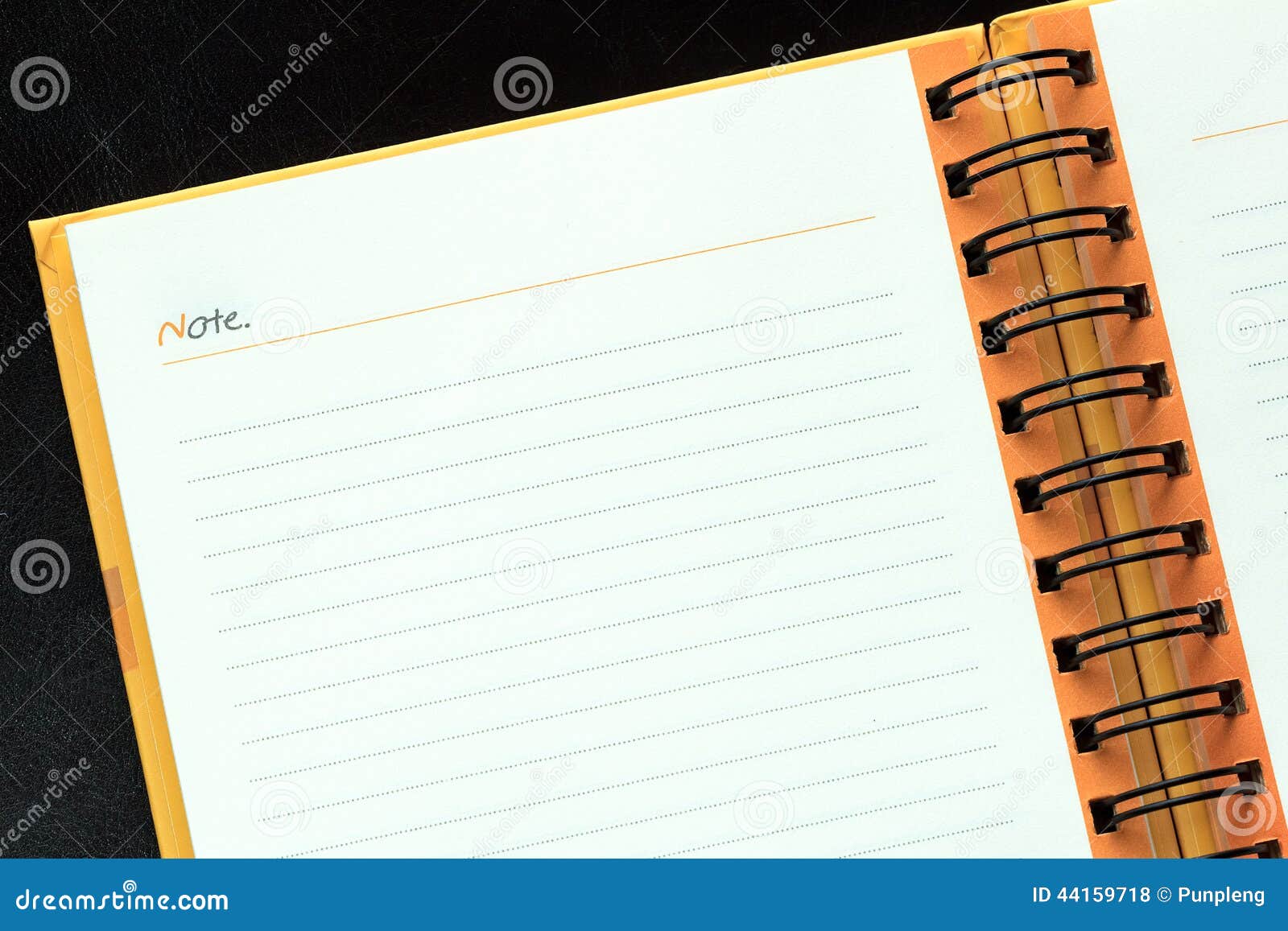 Notebook, Closeup stock photo. Image of meeting, open - 44159718