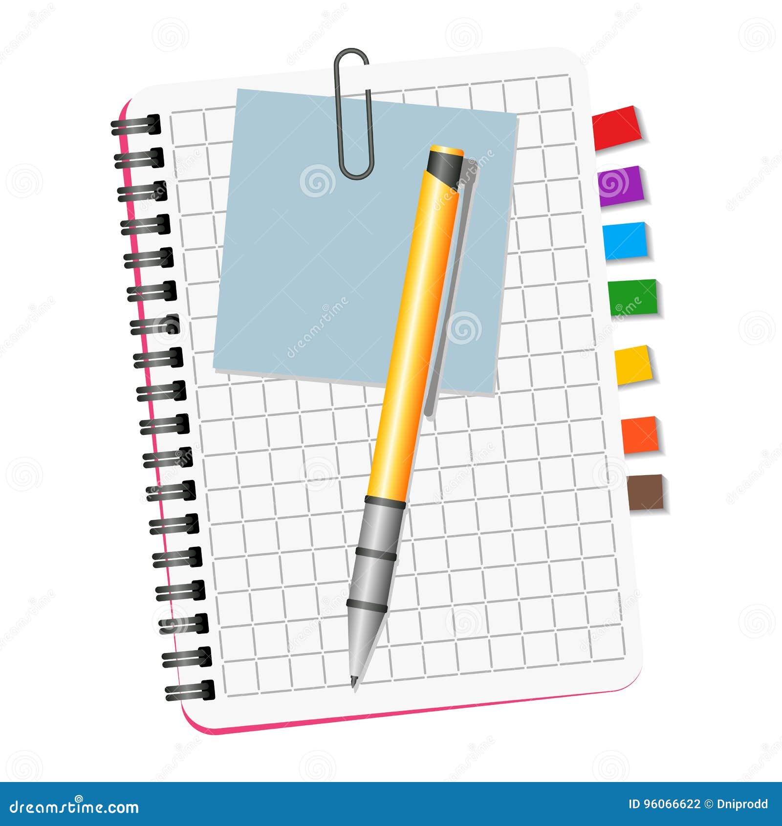 Notebook 2 Colored Line Icon. Simple Dark And Light Blue Element ...