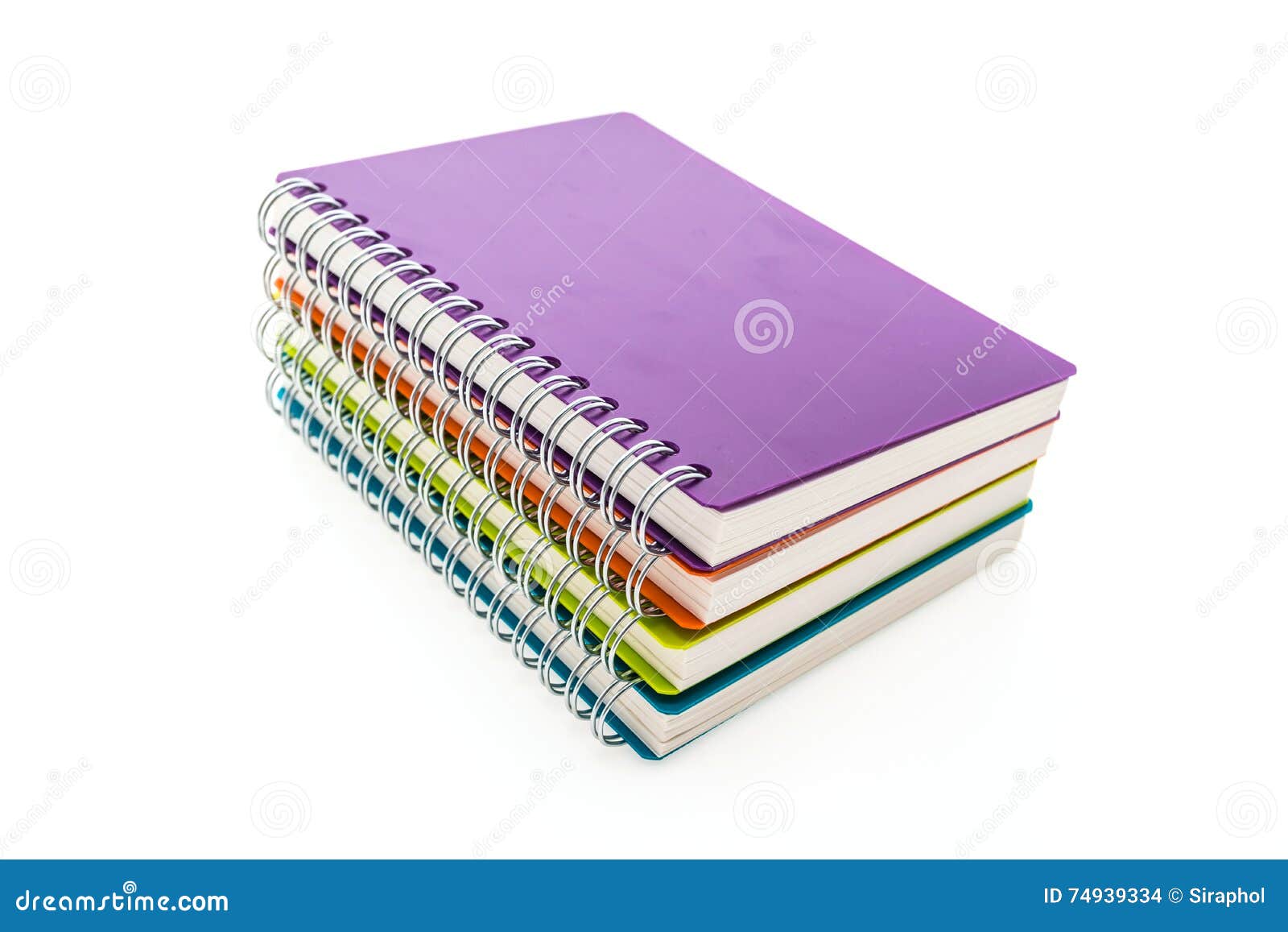Notebook stock photo. Image of blank, white, school, color - 74939334