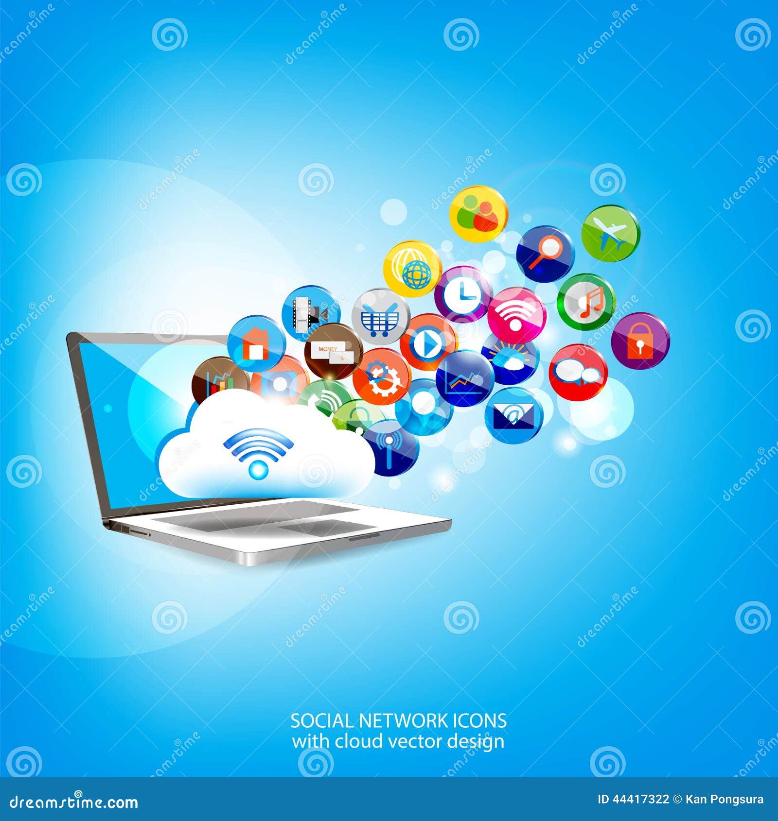 Notebook and Communication Design Stock Vector - Illustration of design ...