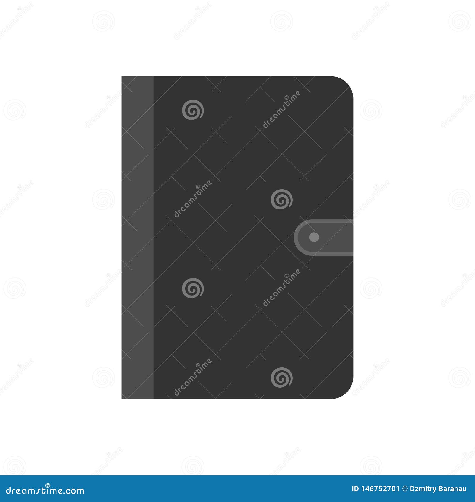 Notebook Concept Paper Education Document Vector Icon Top View. Modern ...