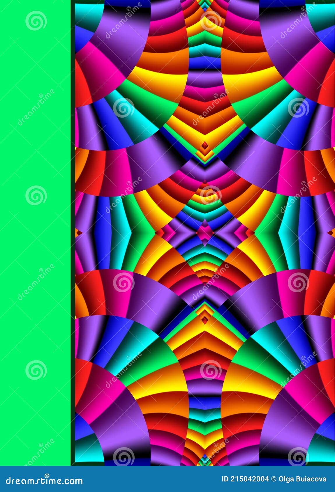 Notebook Cover with Beautiful Pattern in Fractal Design Stock ...