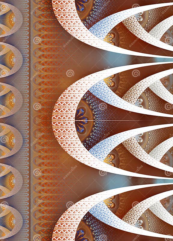 Notebook Cover with Beautiful Pattern in Fractal Design. Stock ...