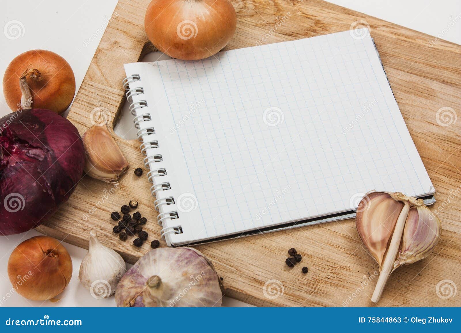 Notebook for culinary note stock image. Image of signs - 75844863