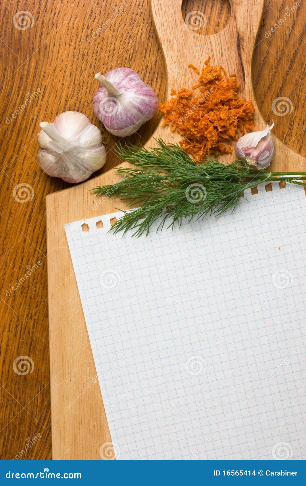 Notebook for Culinary Recipes Stock Photo - Image of spices, pencils ...