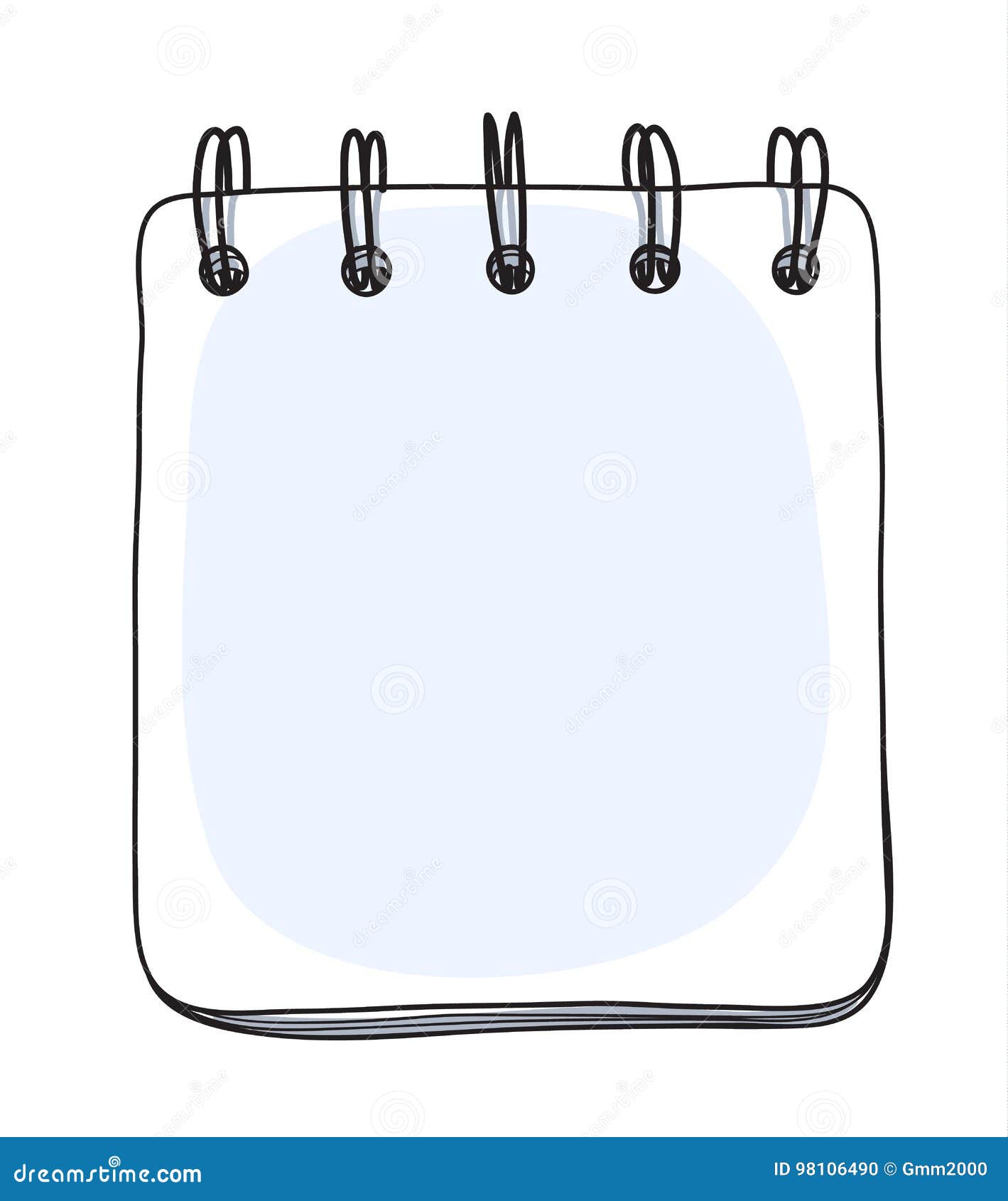 Notebook Cute Art Vector Hand Drawn Illustration Stock Vector ...