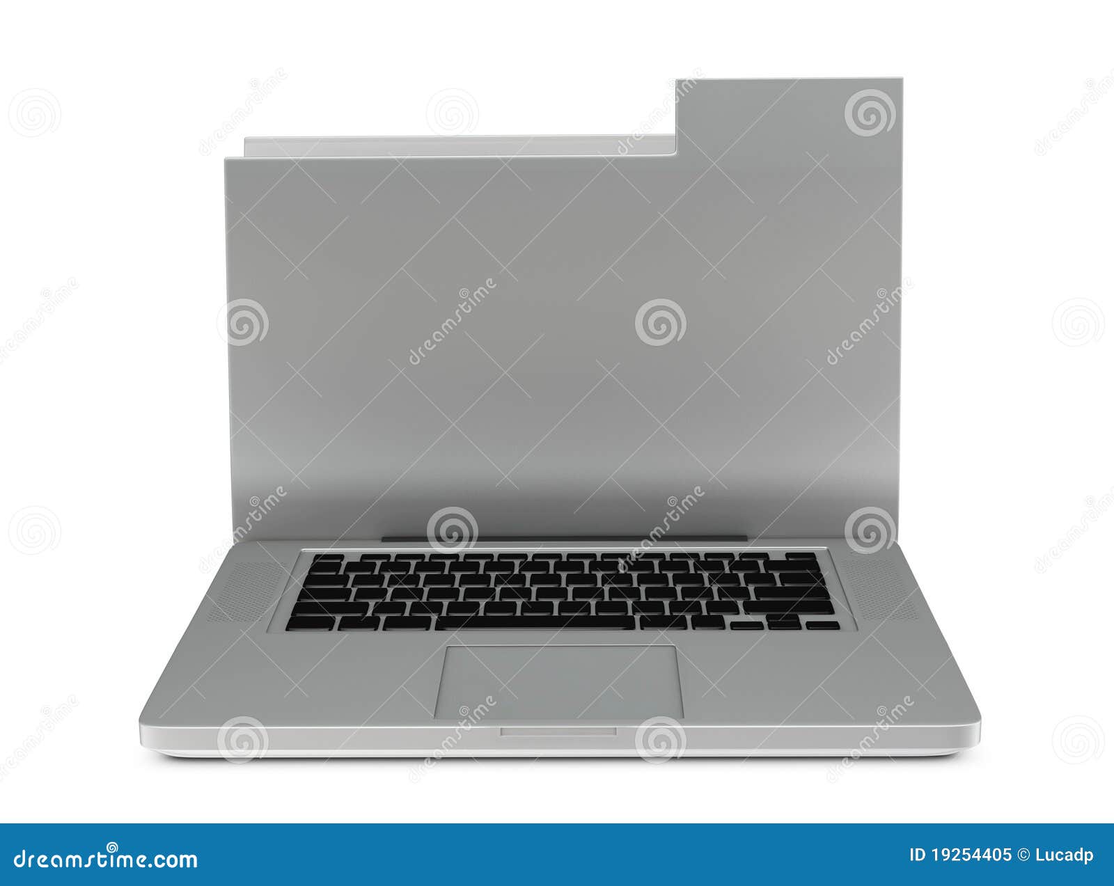 Notebook with data folder stock illustration. Illustration of document ...