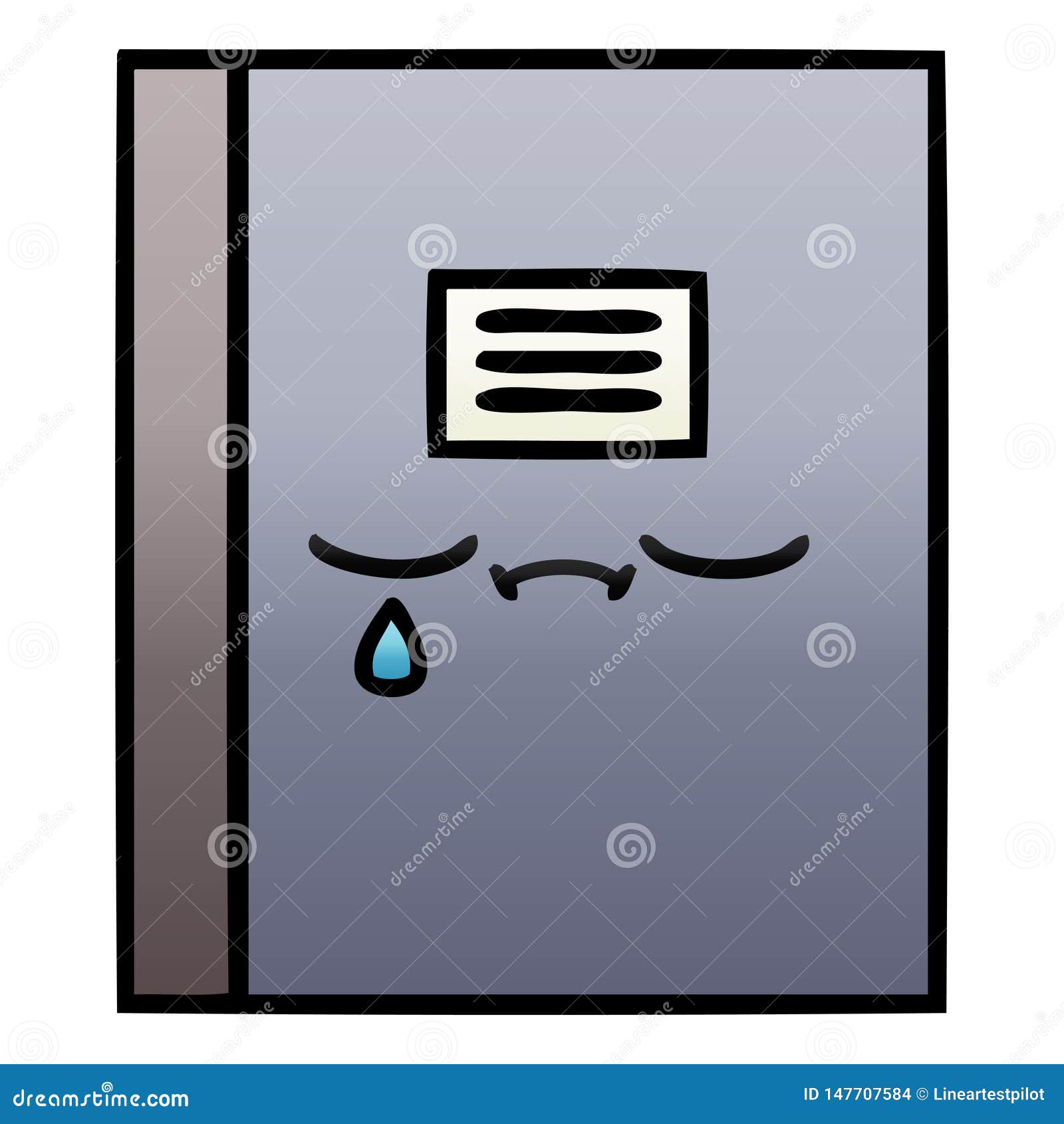 Notebook De Desenho Animado Gradiente Ilustração do Vetor - Ilustração ...