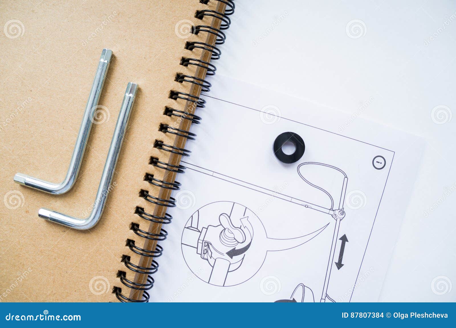 Notebook and Design Drawing Stock Photo - Image of brown, lamp: 87807384