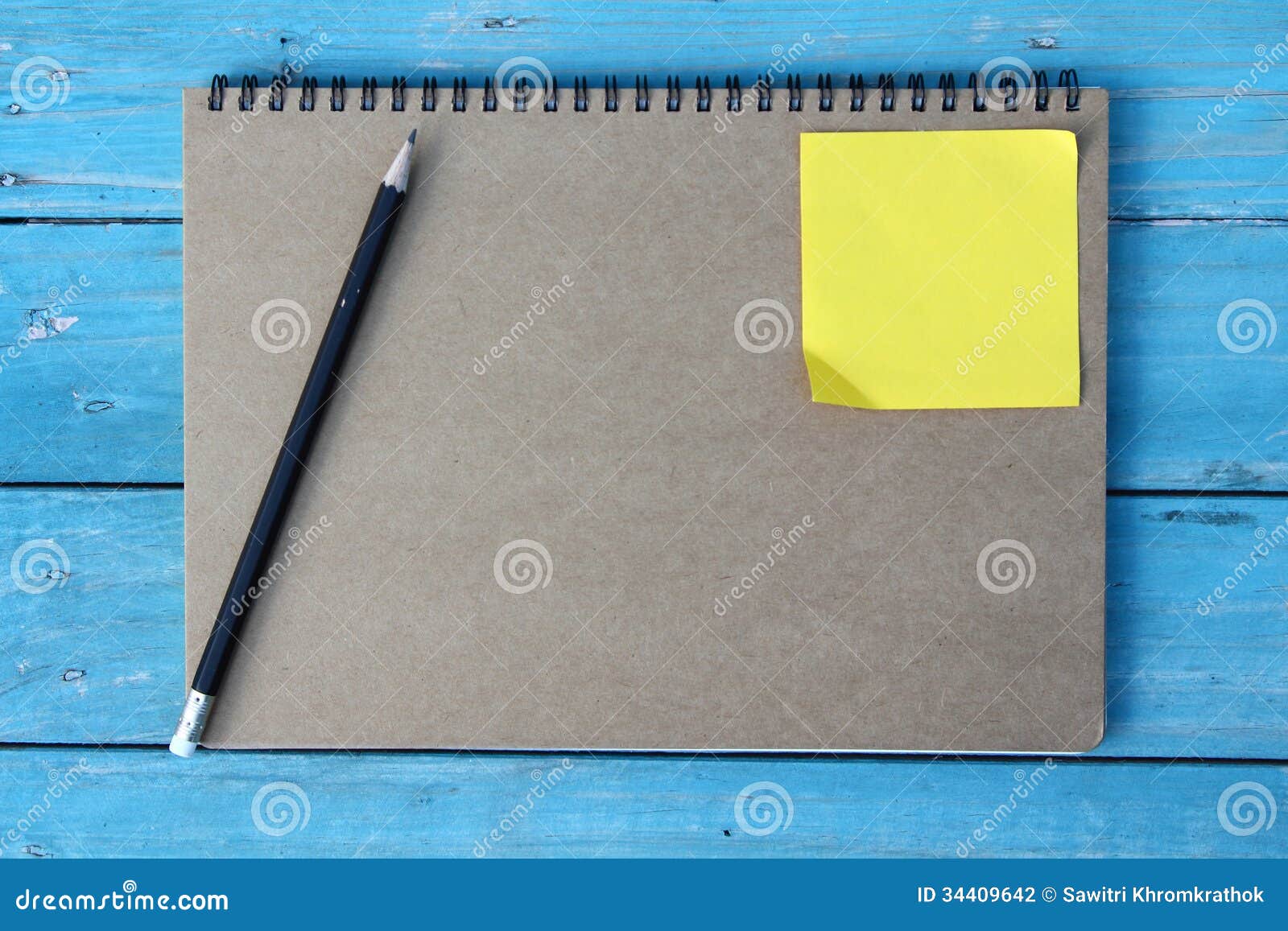 Notebook on desk stock photo. Image of information, diary - 34409642
