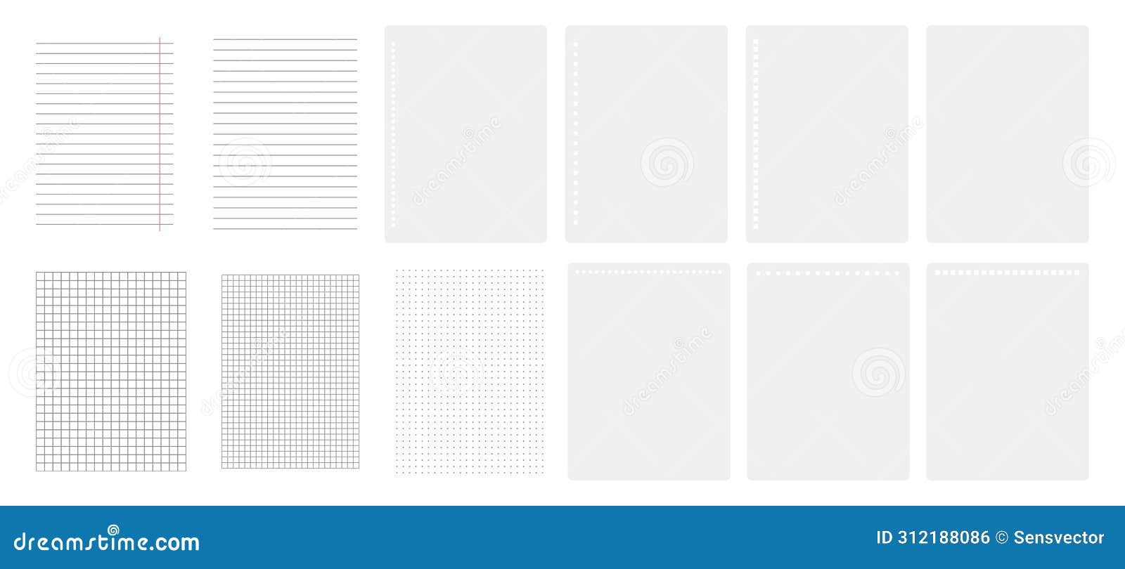 Notebook or Diary Empty Page Sheet Stock Vector - Illustration of ...