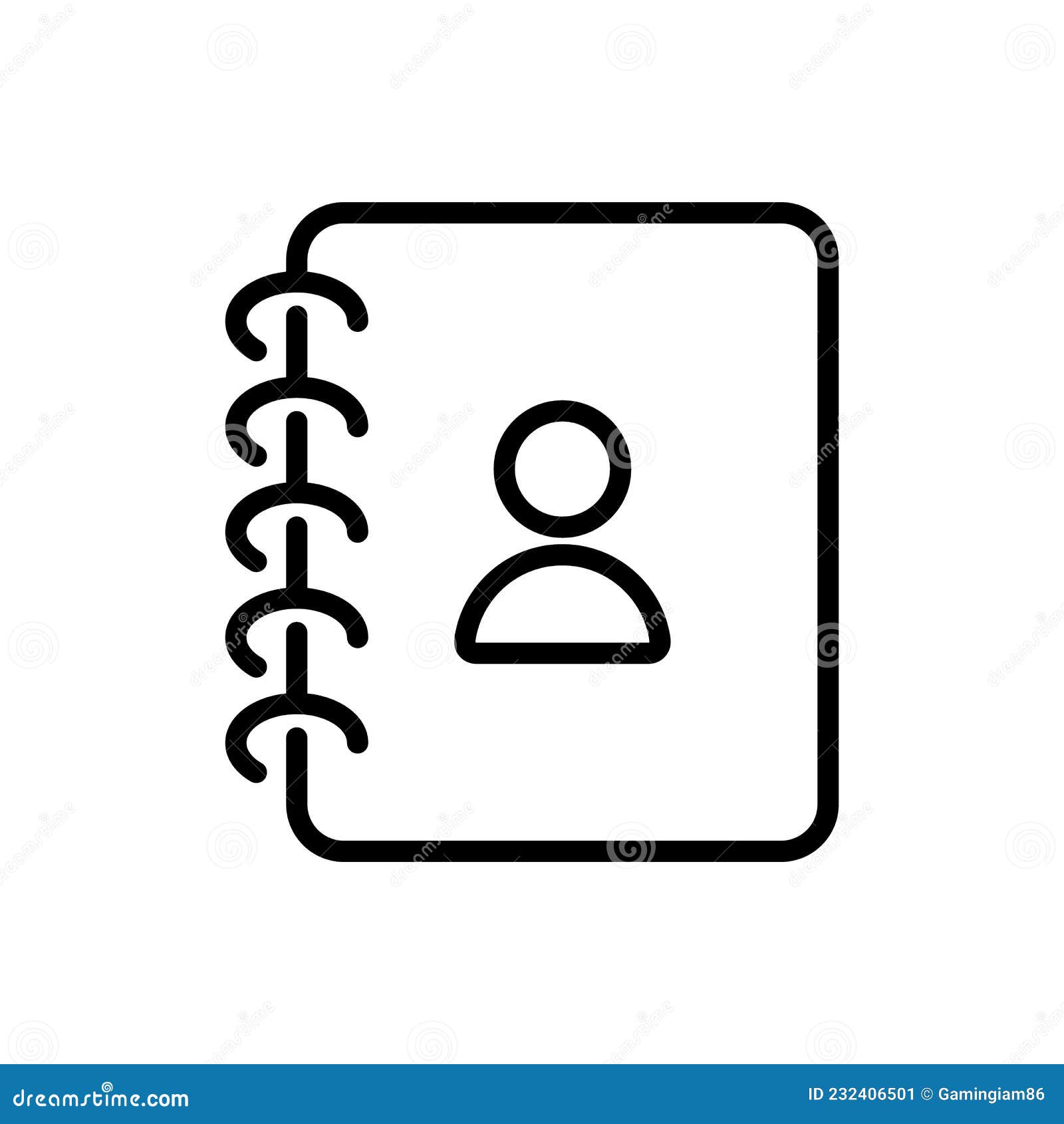 Notebook Diary Journal for Writing Icon Stock Vector - Illustration of ...