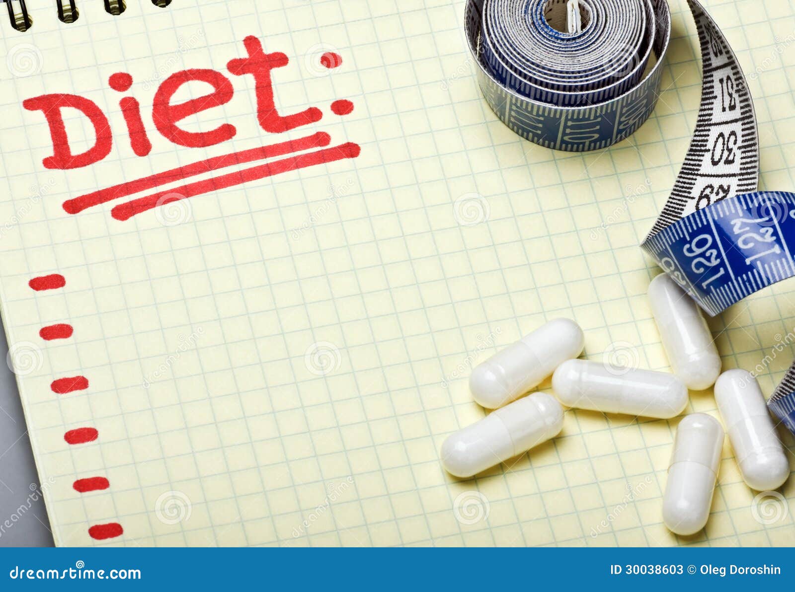 Notebook with diet plan stock image. Image of recipe - 30038603