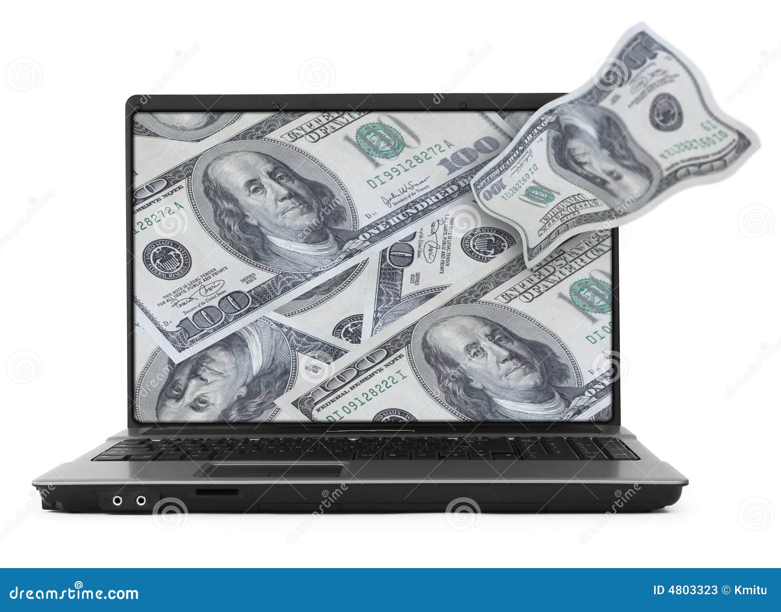 Notebook with Dollar Background Stock Image - Image of flat, detail ...