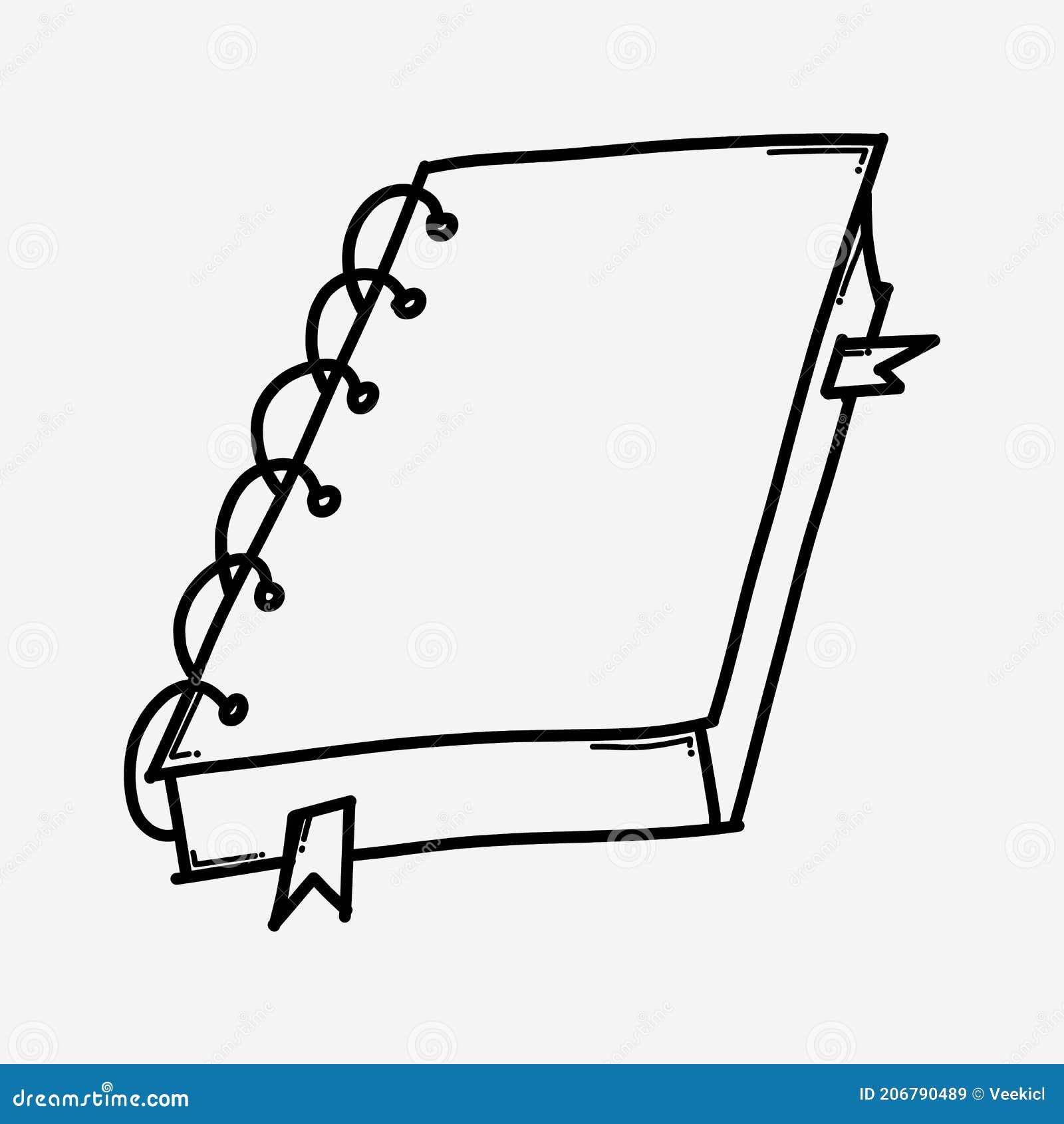 Notebook Doodle Vector Icon. Drawing Sketch Illustration Hand Drawn ...