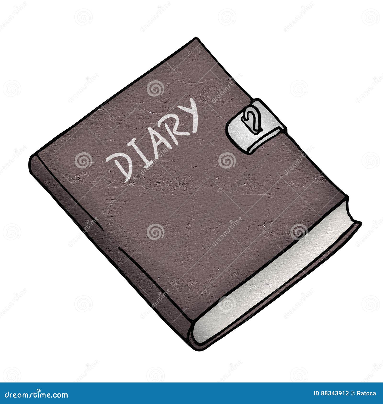 Notebook draw stock illustration. Illustration of close - 88343912