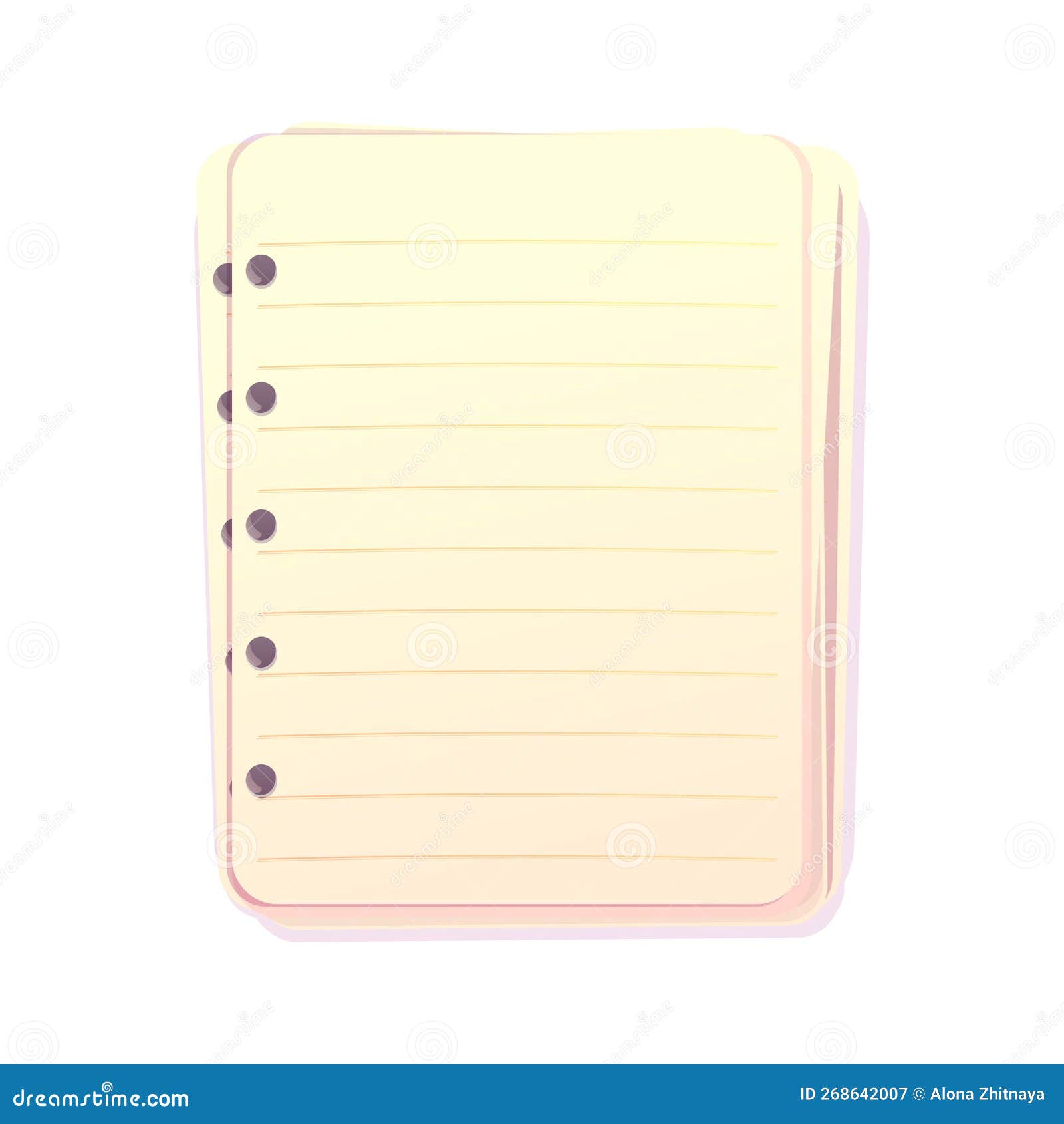 Notebook, Empty Paper for Notes, Journal with Spiral Top View in ...