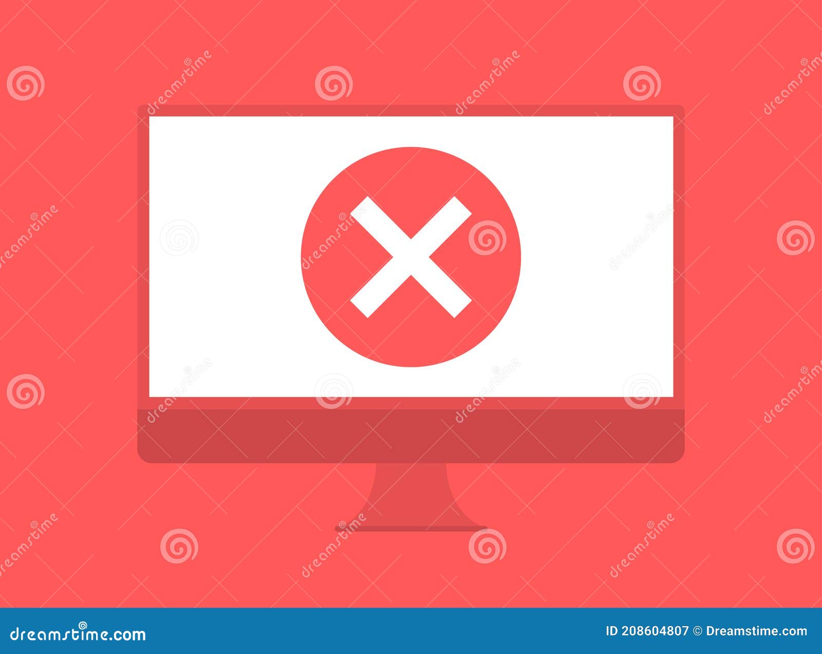 Notebook Error Icon. Symbol of Computer Browser Failure Stock Vector ...