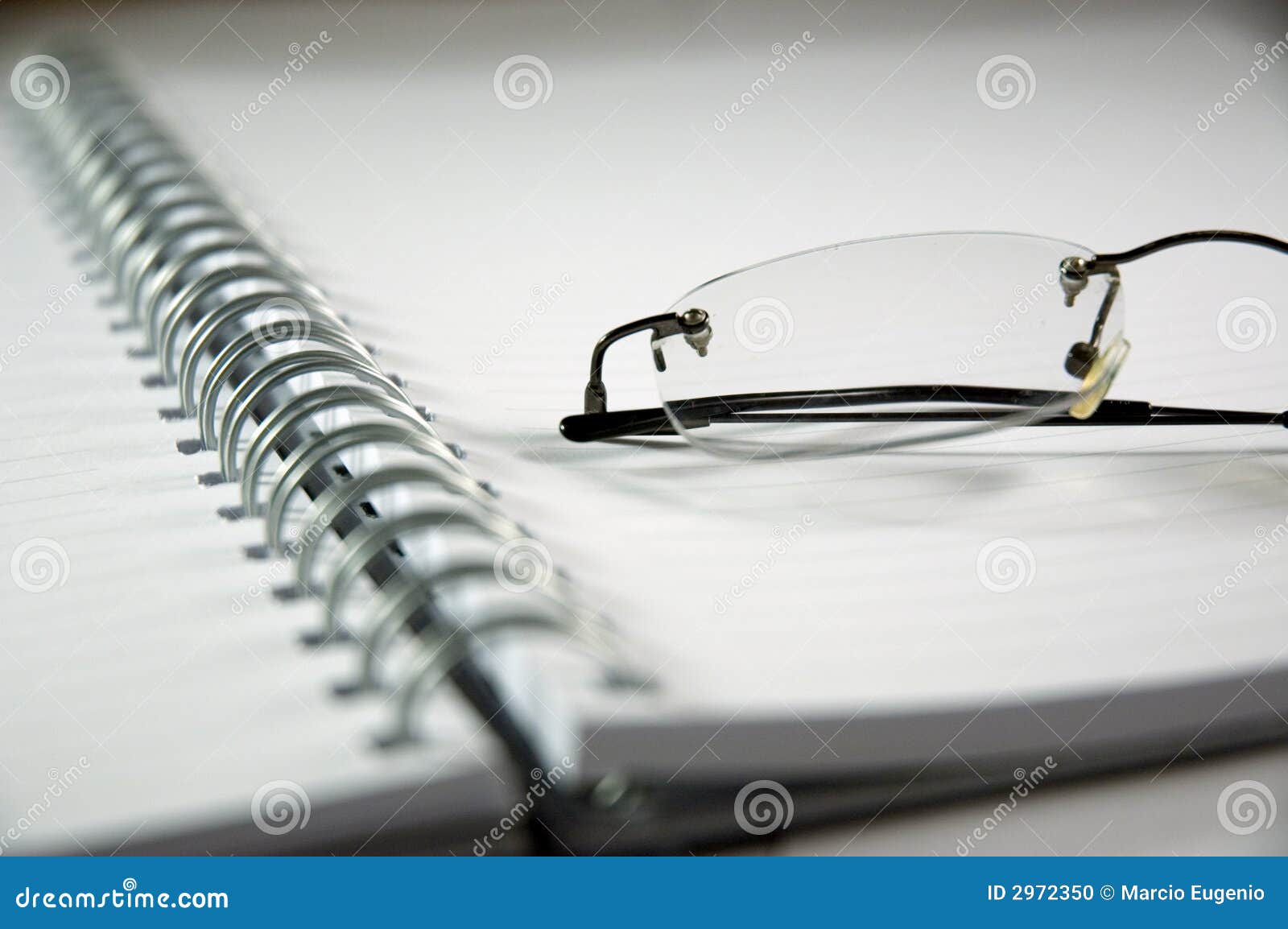 Notebook and eyeglasses stock photo. Image of advice, notebook - 2972350
