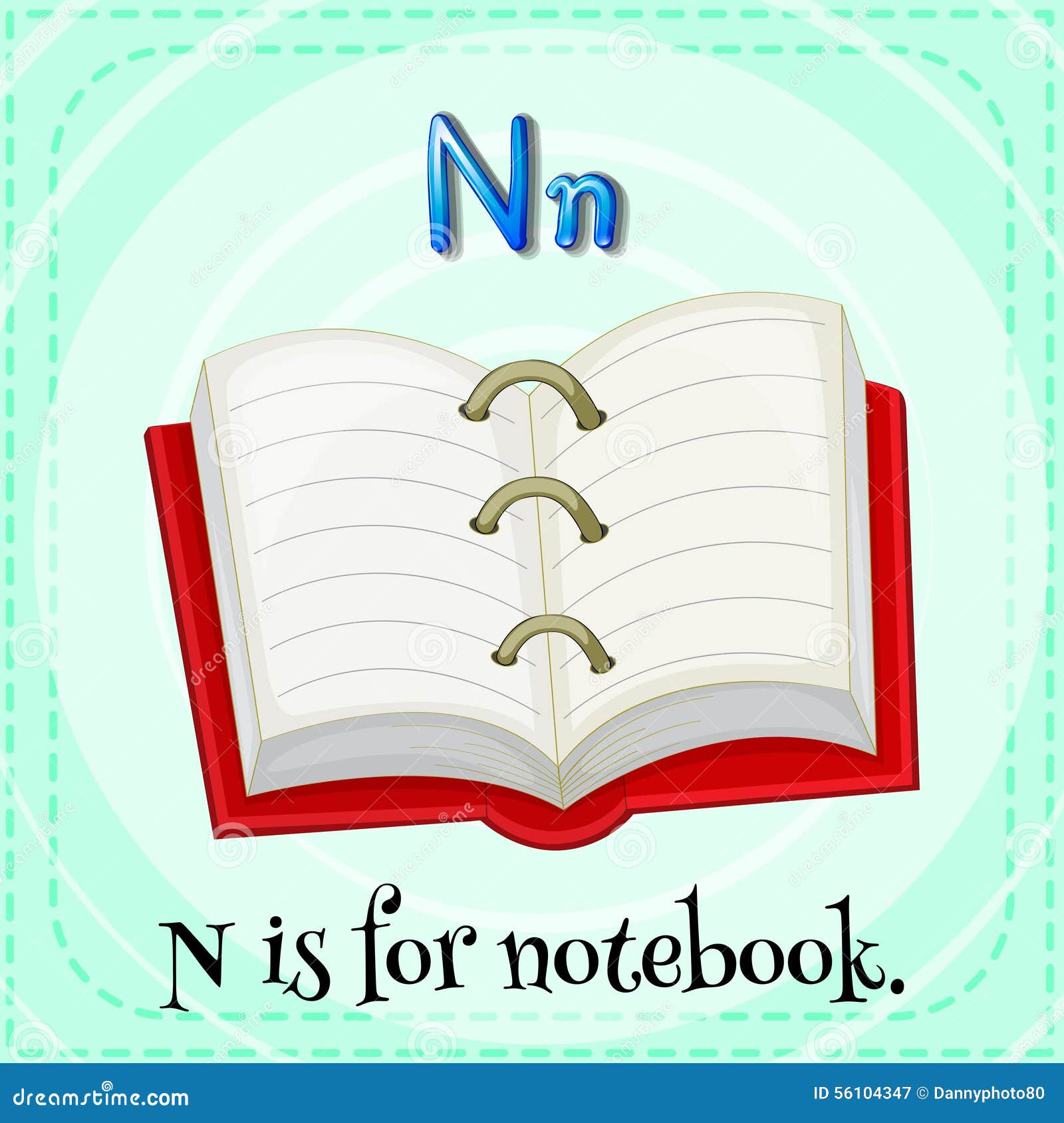 Notebook Stock Illustration - Image: 56104347