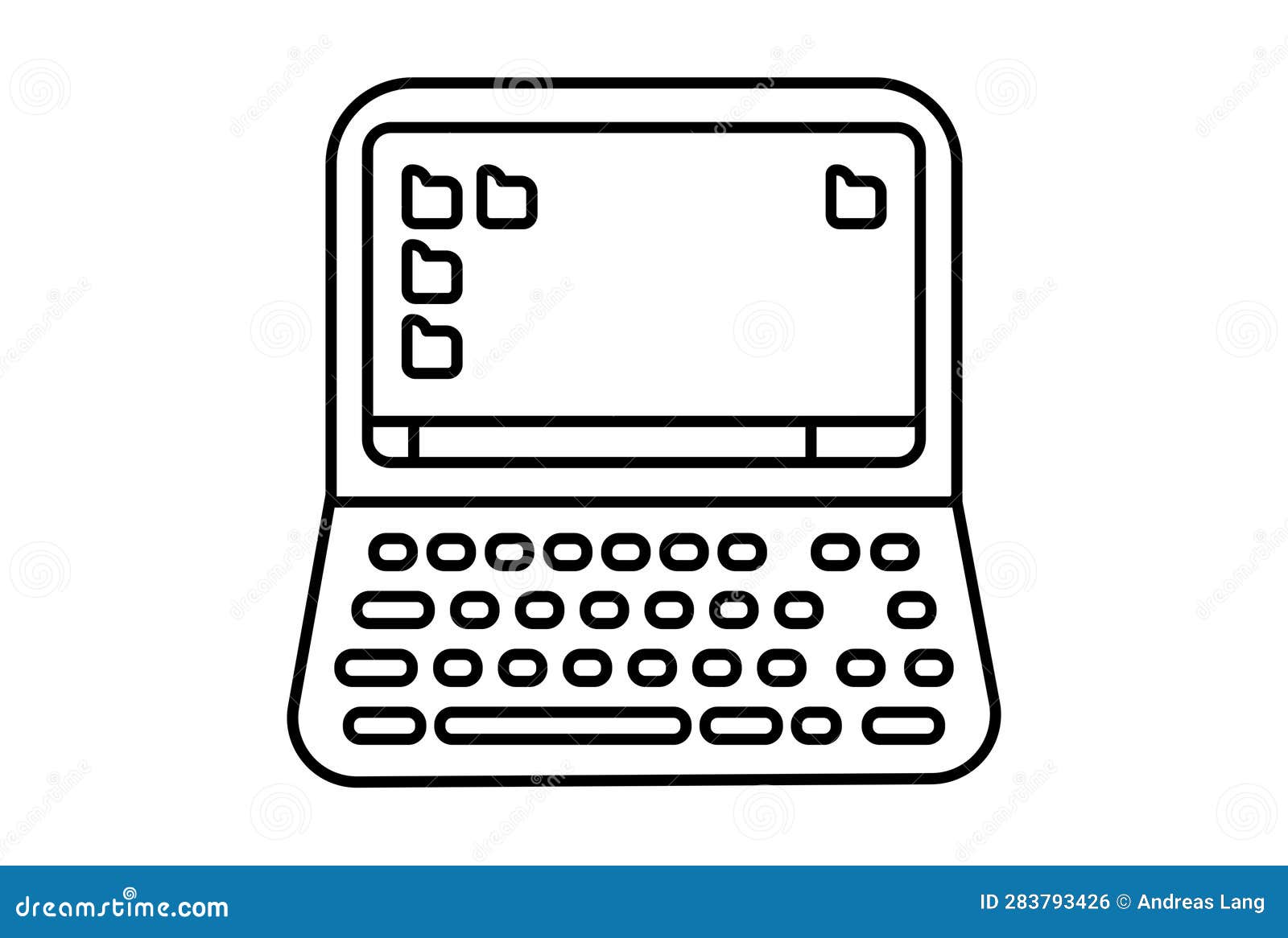 Notebook Flat Icon Minimalist Technology Symbol Pc Hardware Sign ...