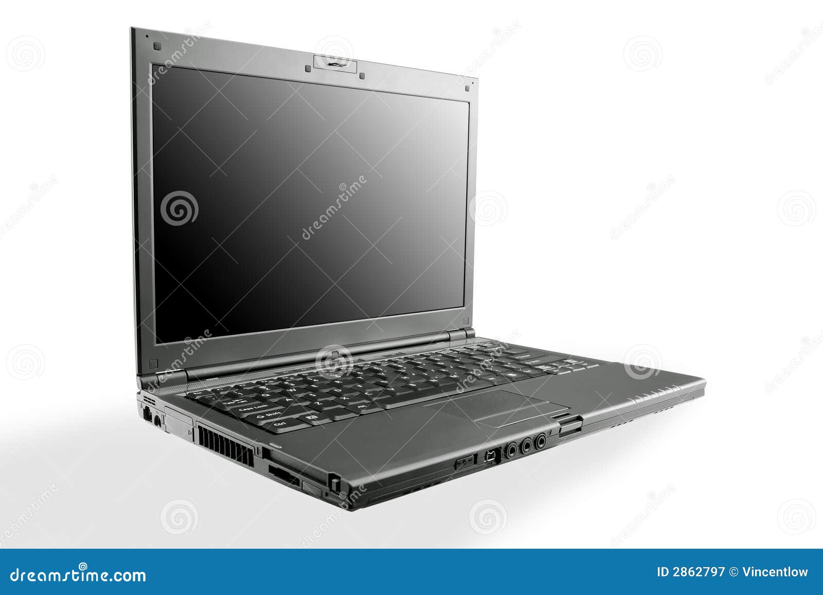 Notebook front-right stock image. Image of isolated, copyspace - 2862797