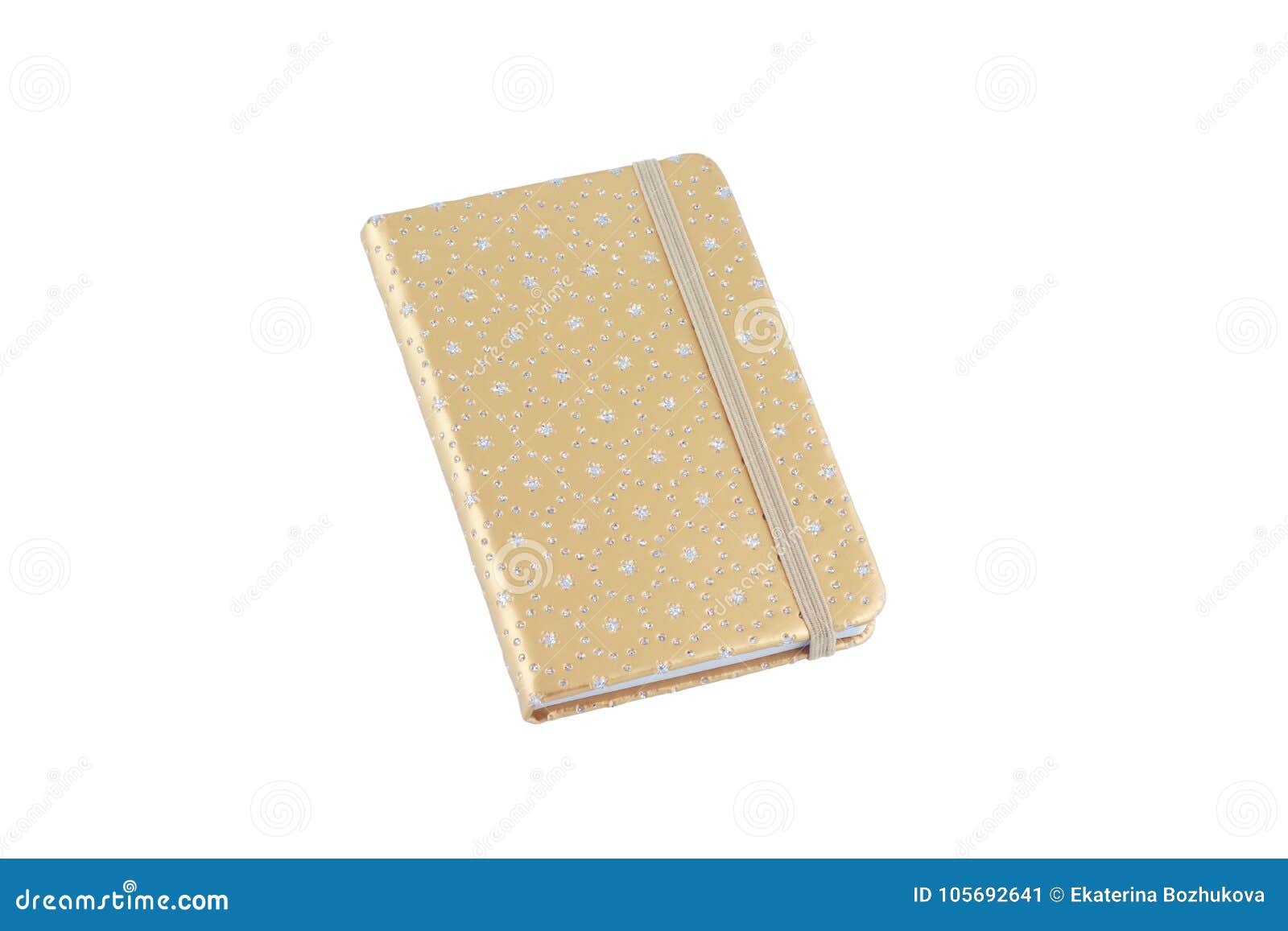 A Notebook with a Gold Cover. Stock Image - Image of blank, diary ...